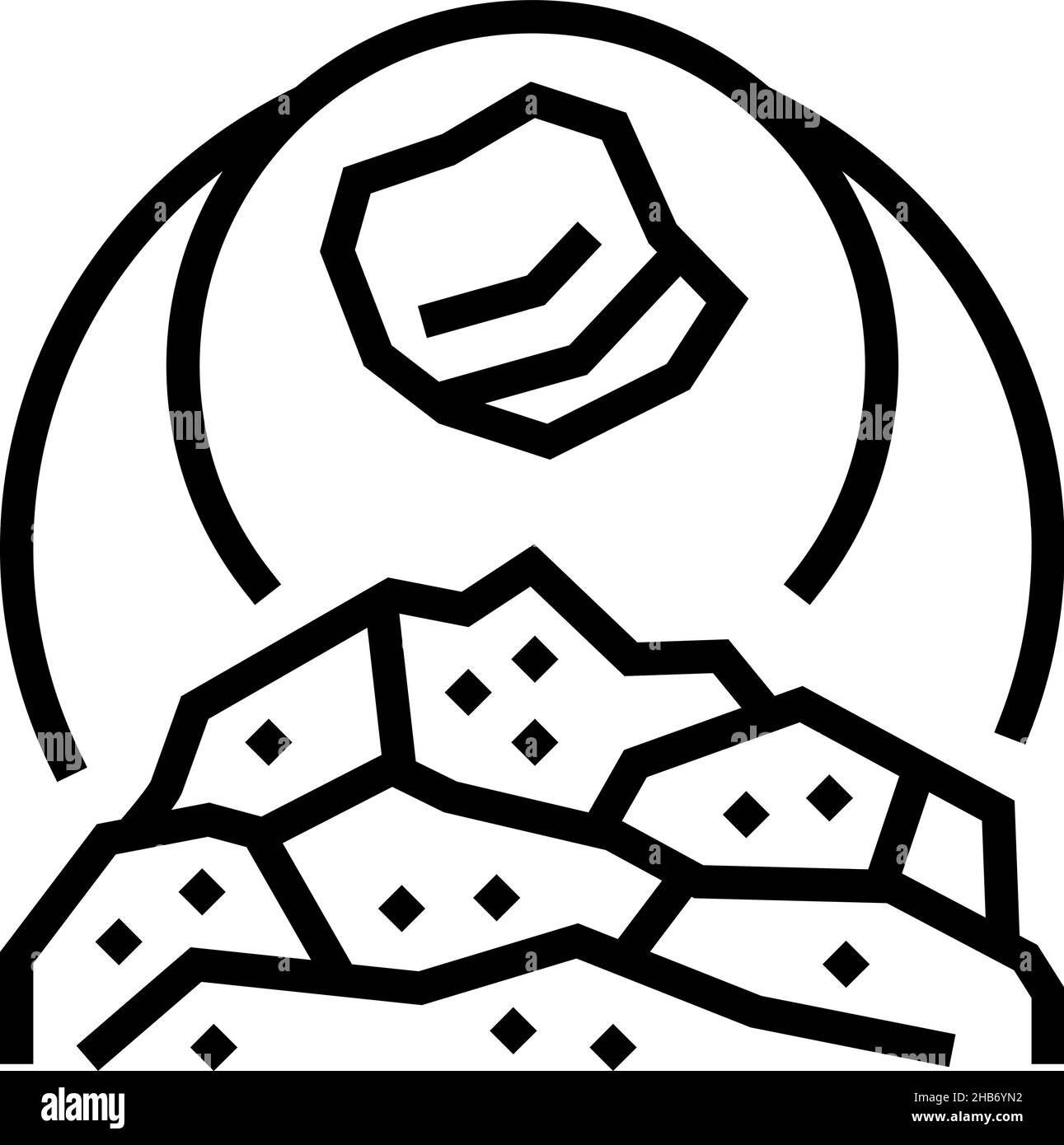 synthetic resin production line icon vector illustration Stock Vector ...