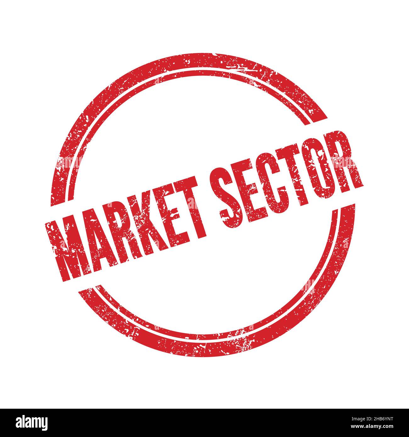MARKET SECTOR text written on red grungy vintage round stamp Stock ...