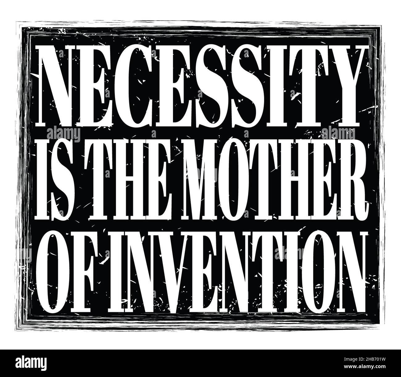Necessity is the mother of invention hi-res stock photography and ...