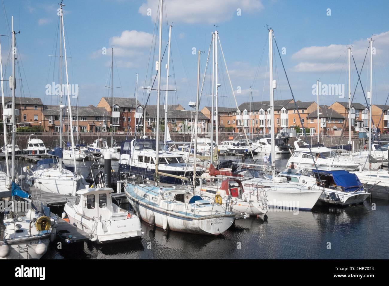 Yachts,boats,sailing,sail,Boats,at,marina,Cardiff Bay,Cardiff,South ...