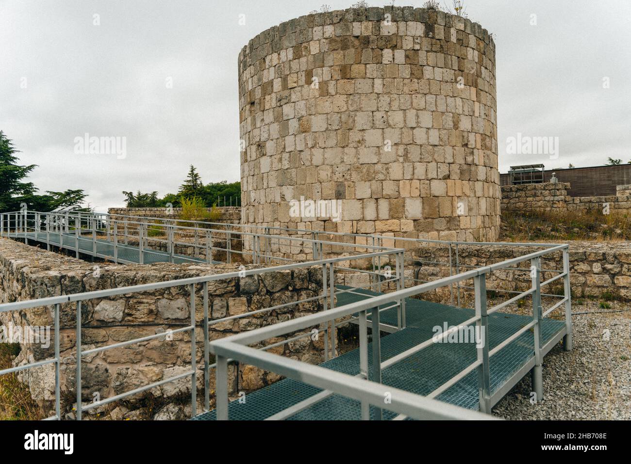 Burgos, Spain - June, 2021 View of the medieval Castle of Burgos. High ...