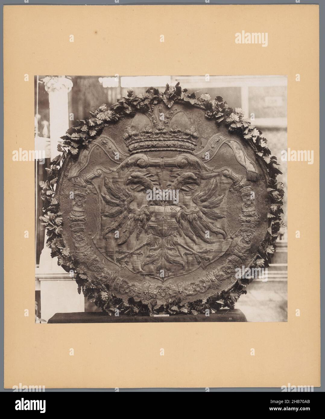 Coat of arms with a double-headed eagle, anonymous, Europe, c. 1875 - c ...