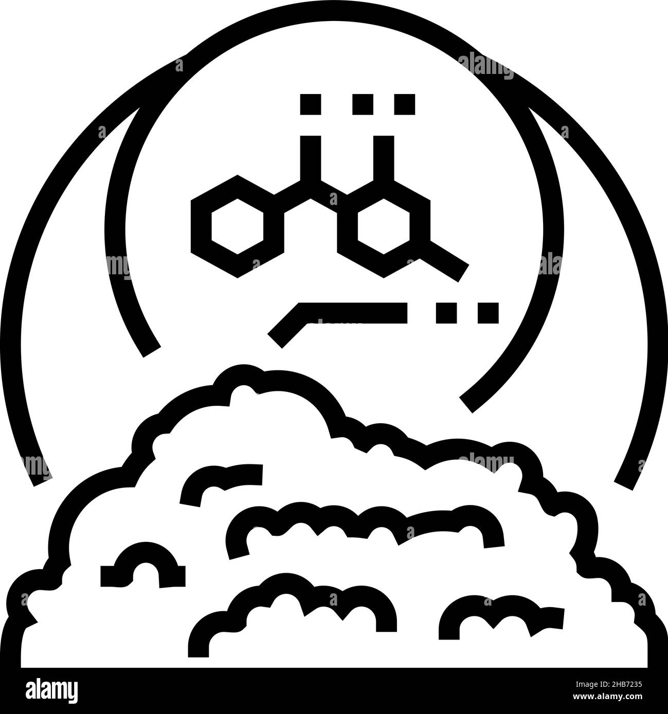 chemical additives line icon vector illustration Stock Vector Image ...