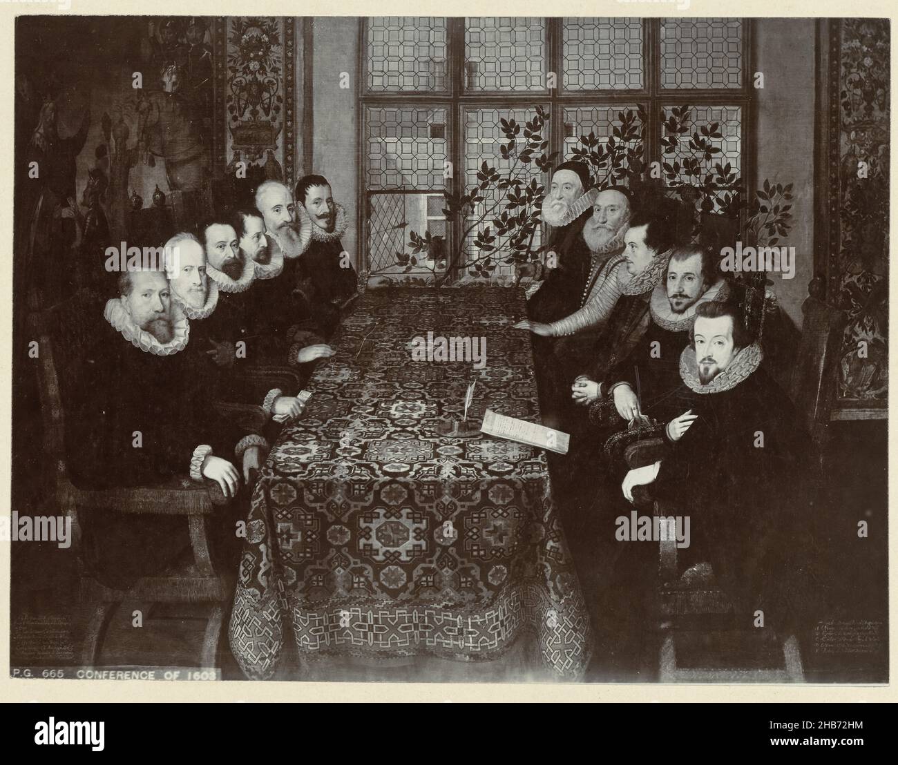 Peace negotiations between the English and Spanish plenipotentiaries at ...