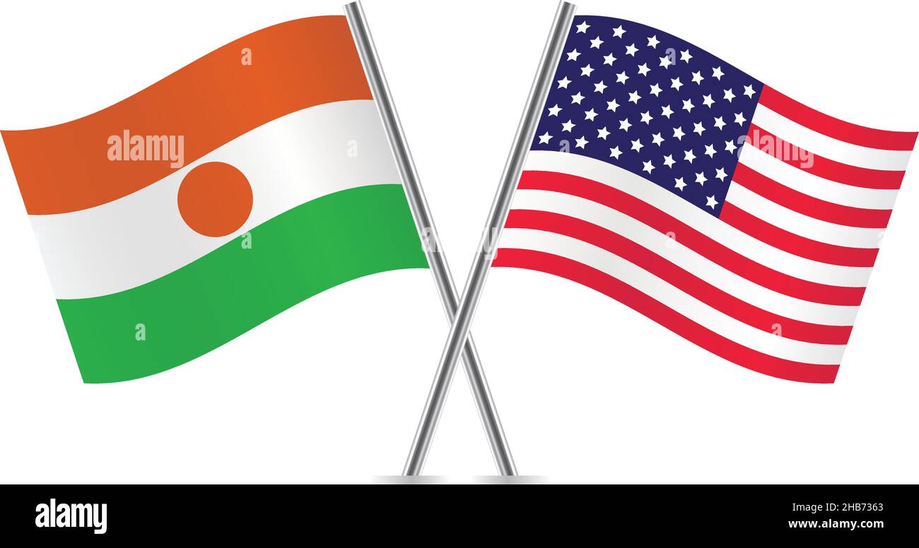 Niger and America flags. Vector illustration Stock Vector Image & Art ...