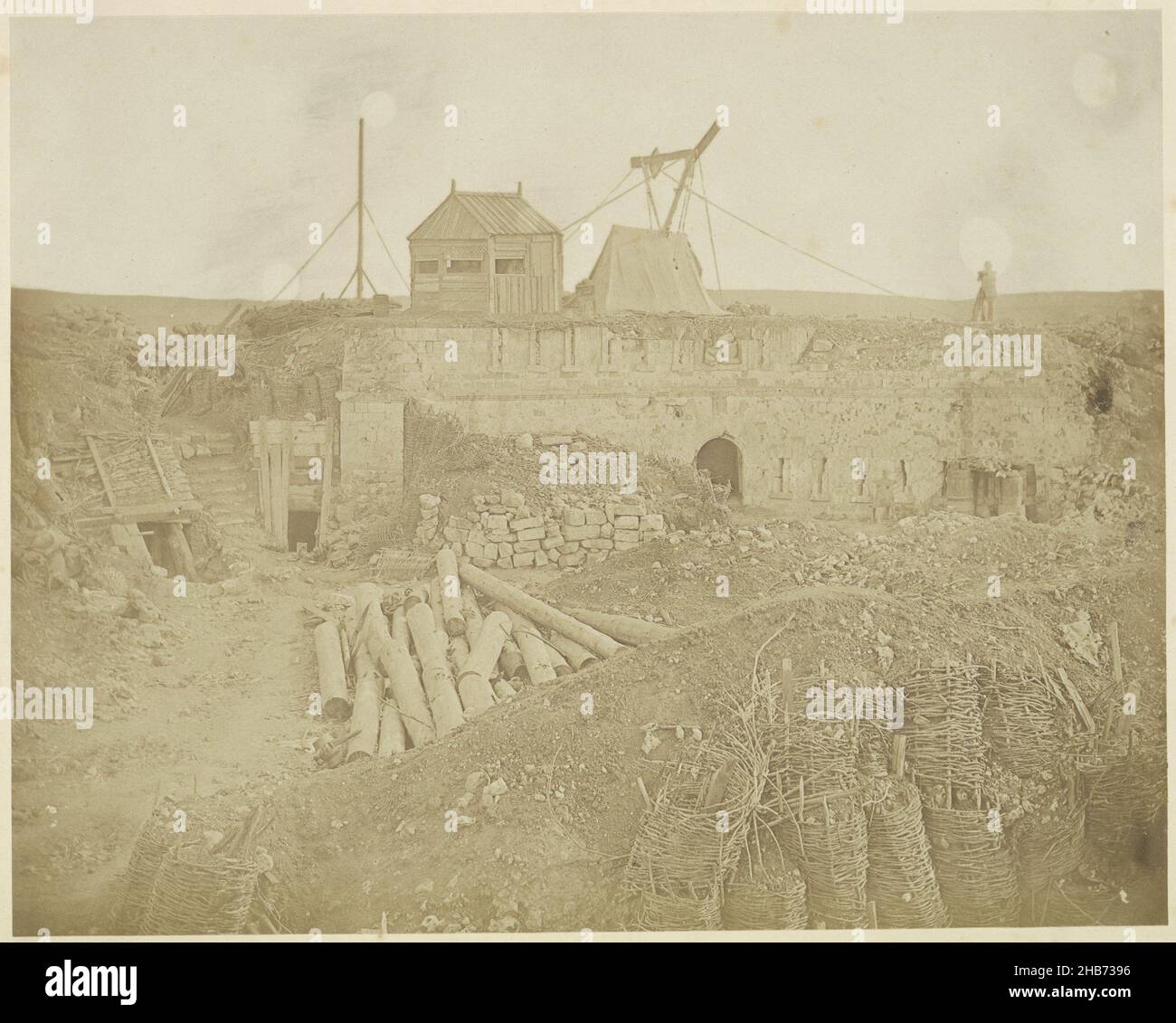 View into fort Malachov near Sebastopol, Interior of Malakof (title on ...