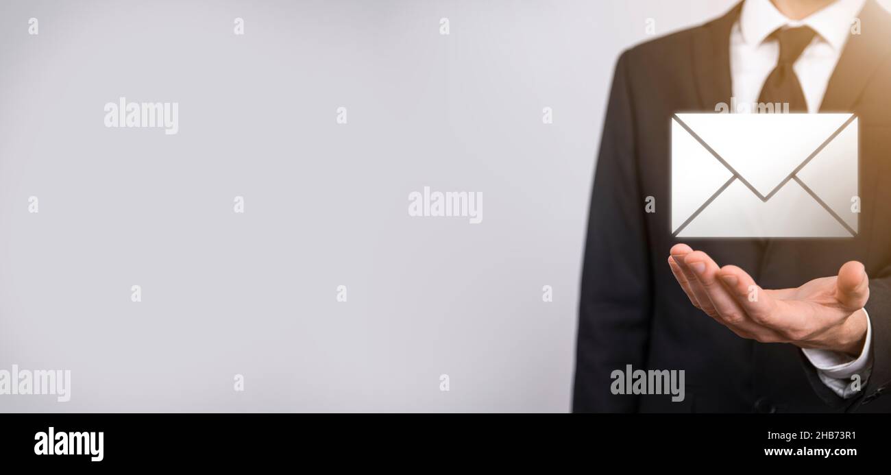 Email and user icon,sign,symbol marketing or newsletter concept ...