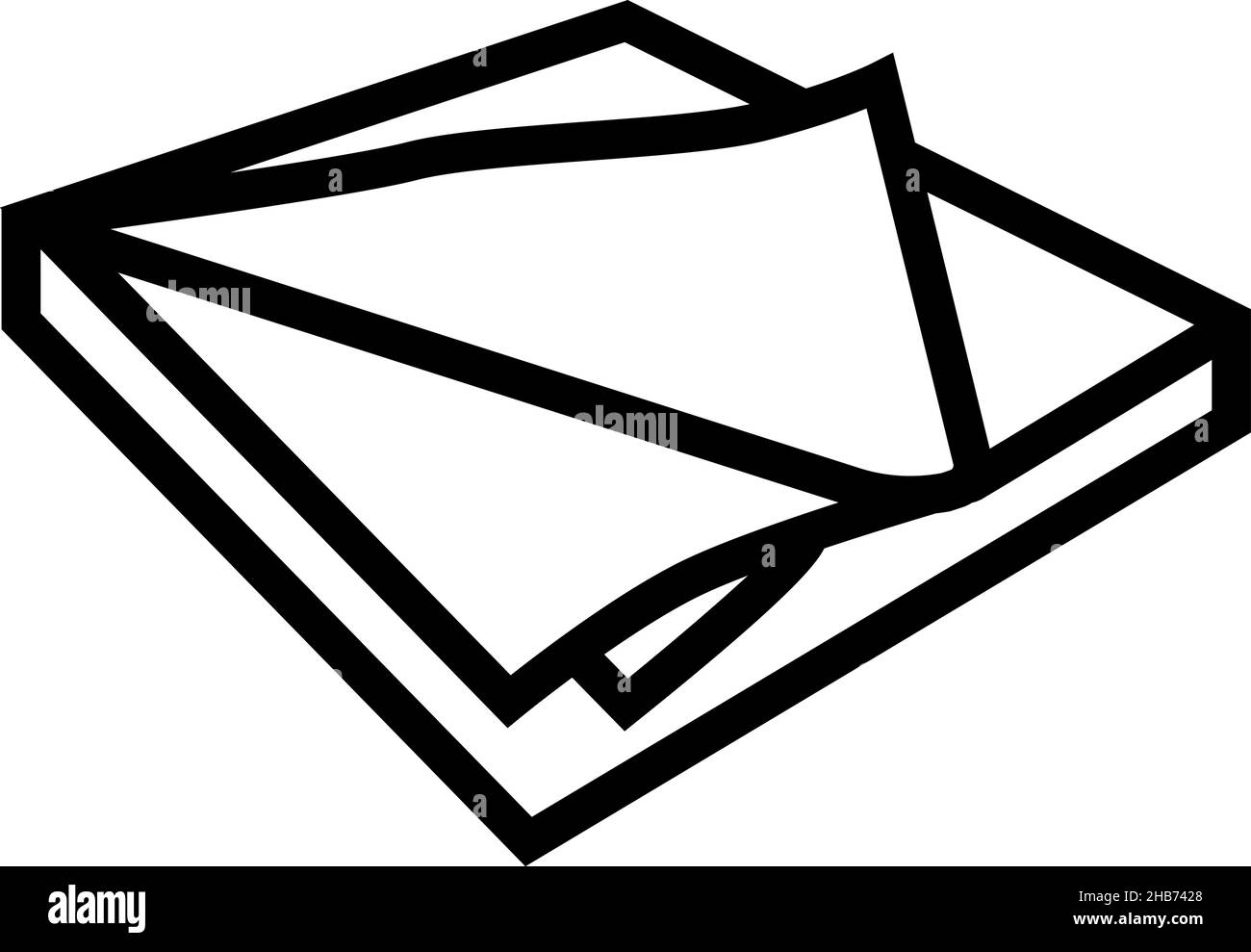 napkin rag for cleaning hand line icon vector illustration Stock Vector ...