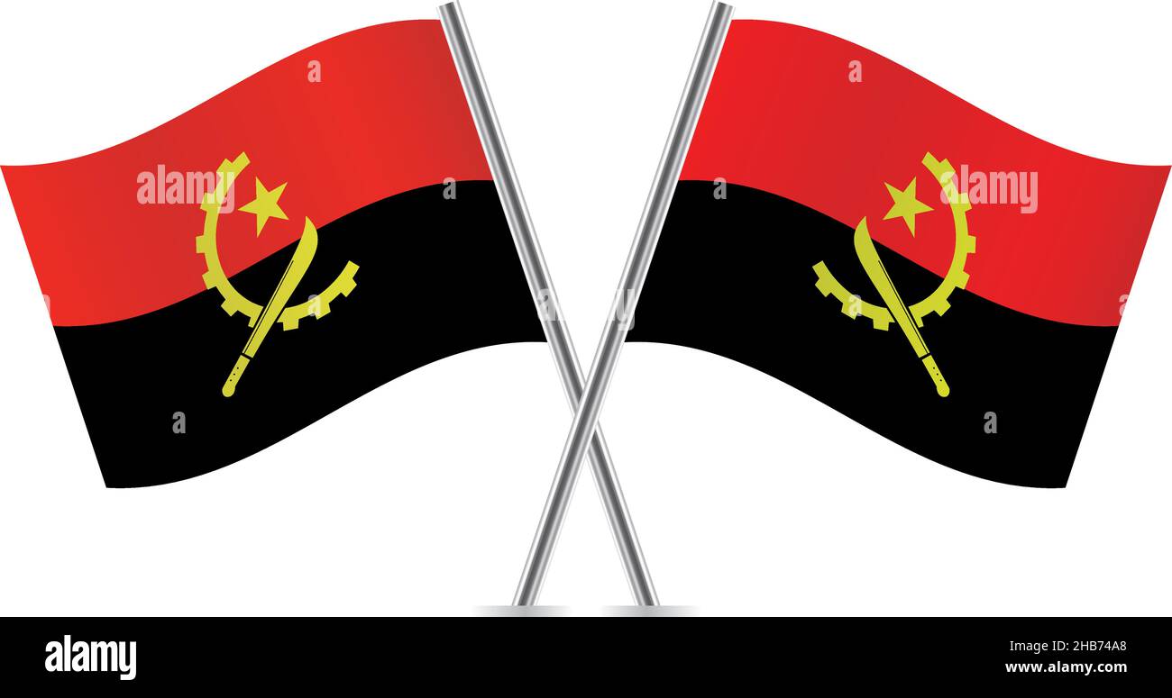 Angola flags. Vector illustration Stock Vector Image & Art - Alamy