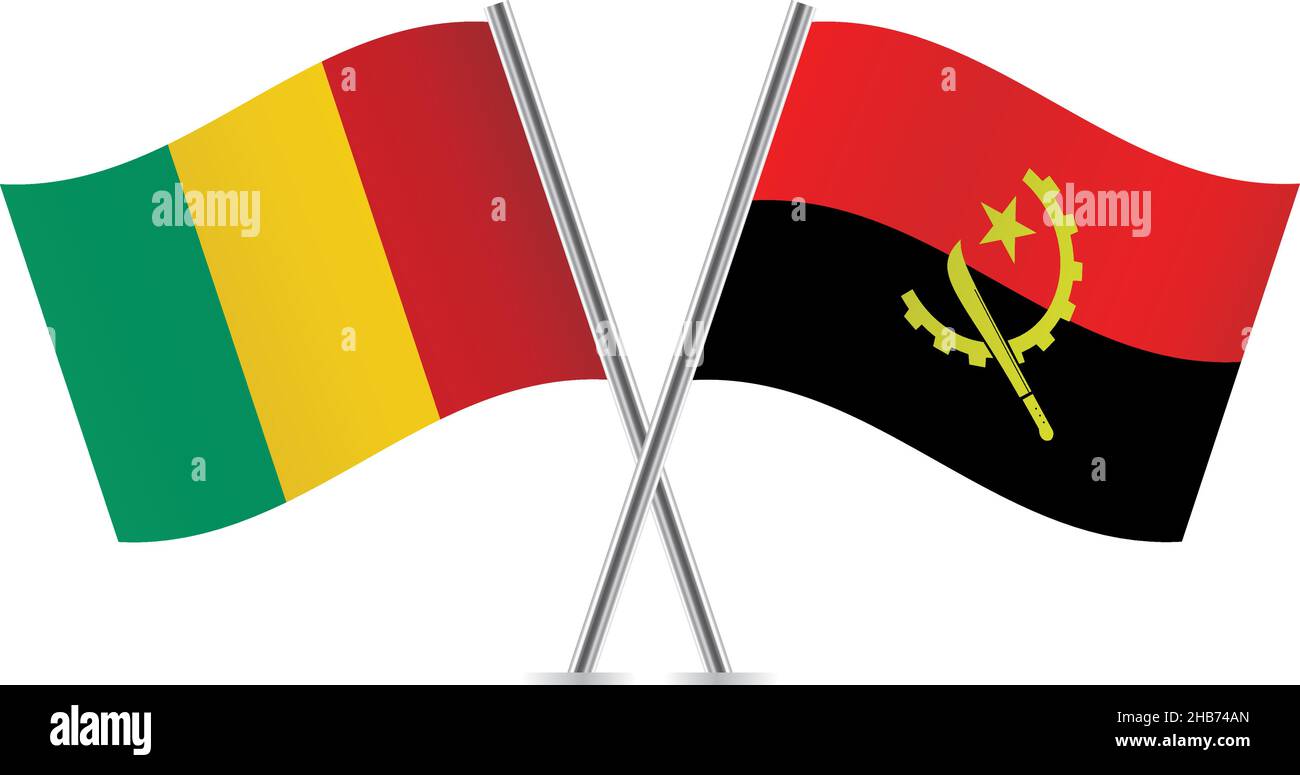 Guinea and Angola flags.Vector illustration Stock Vector Image & Art ...