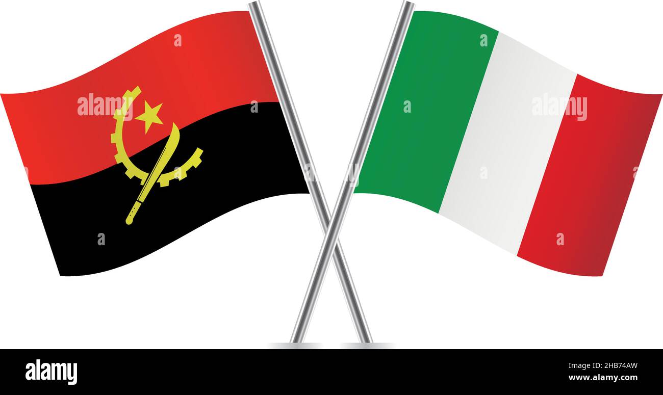 Angola and Italy flags. Vector illustration Stock Vector Image & Art ...