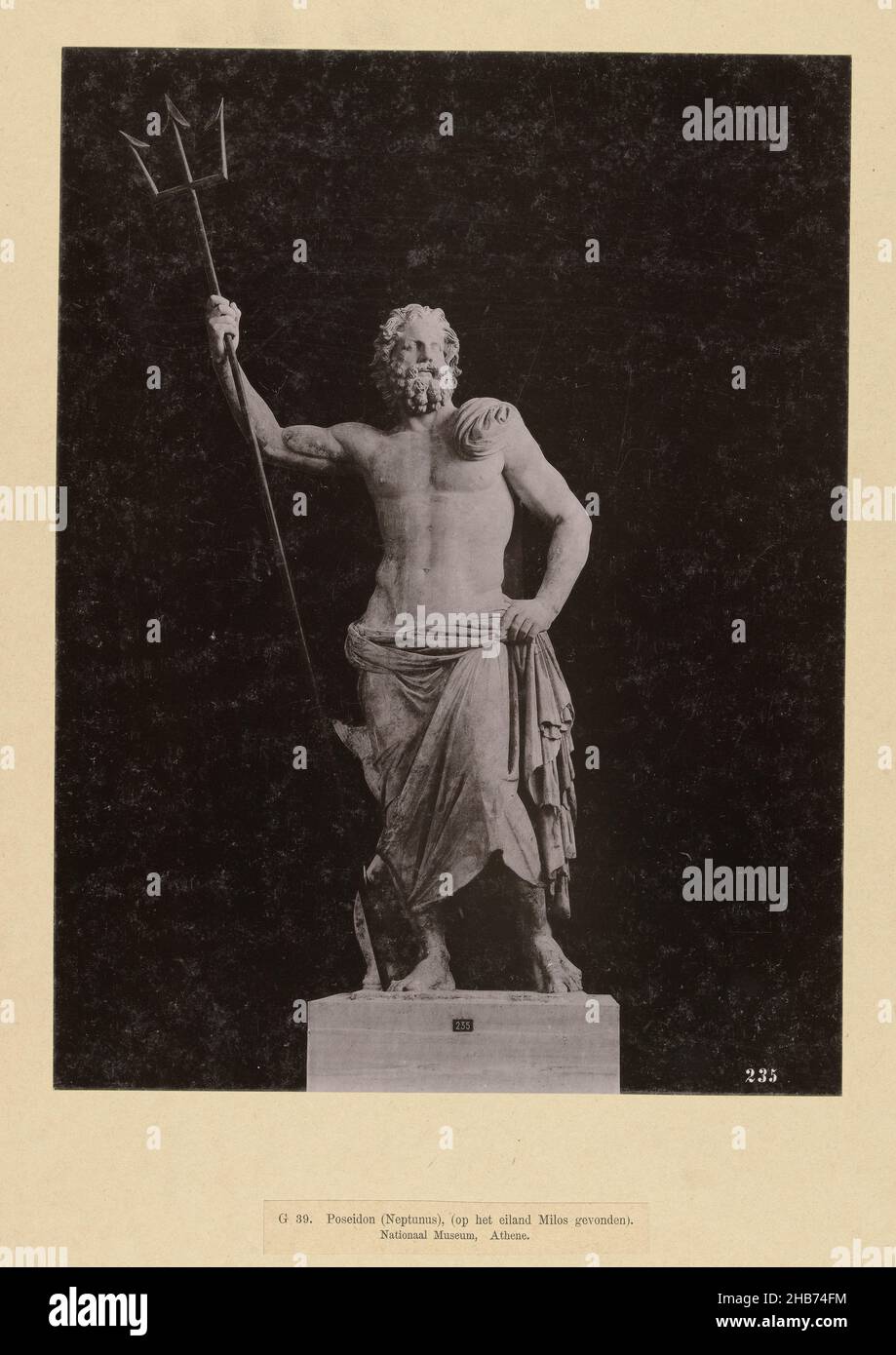 Statue of Poseidon, G 39. Poseidon (Neptune), (found on the island of ...