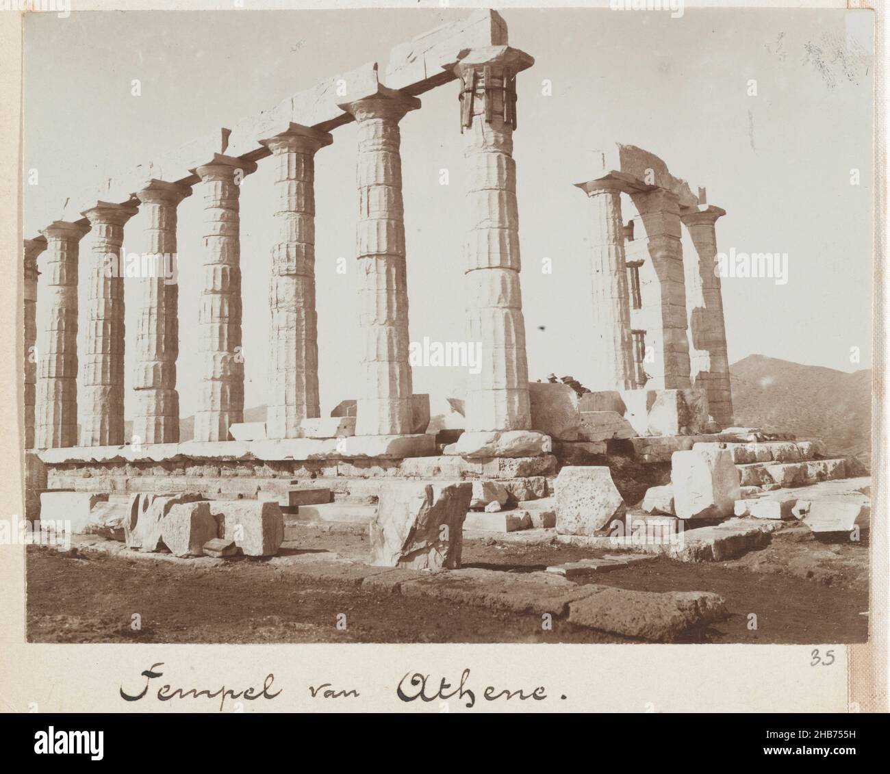 The Temple of Athens, Greece, Temple of Athens, L. Heldring ...
