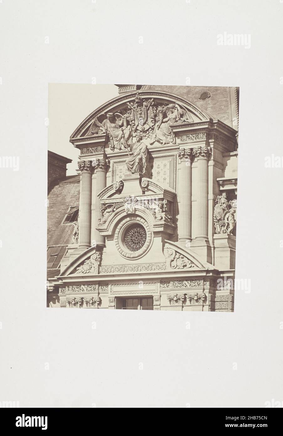 Facade of the Pavillon de Rohan (top), Part of Réunion des Tuileries au ...