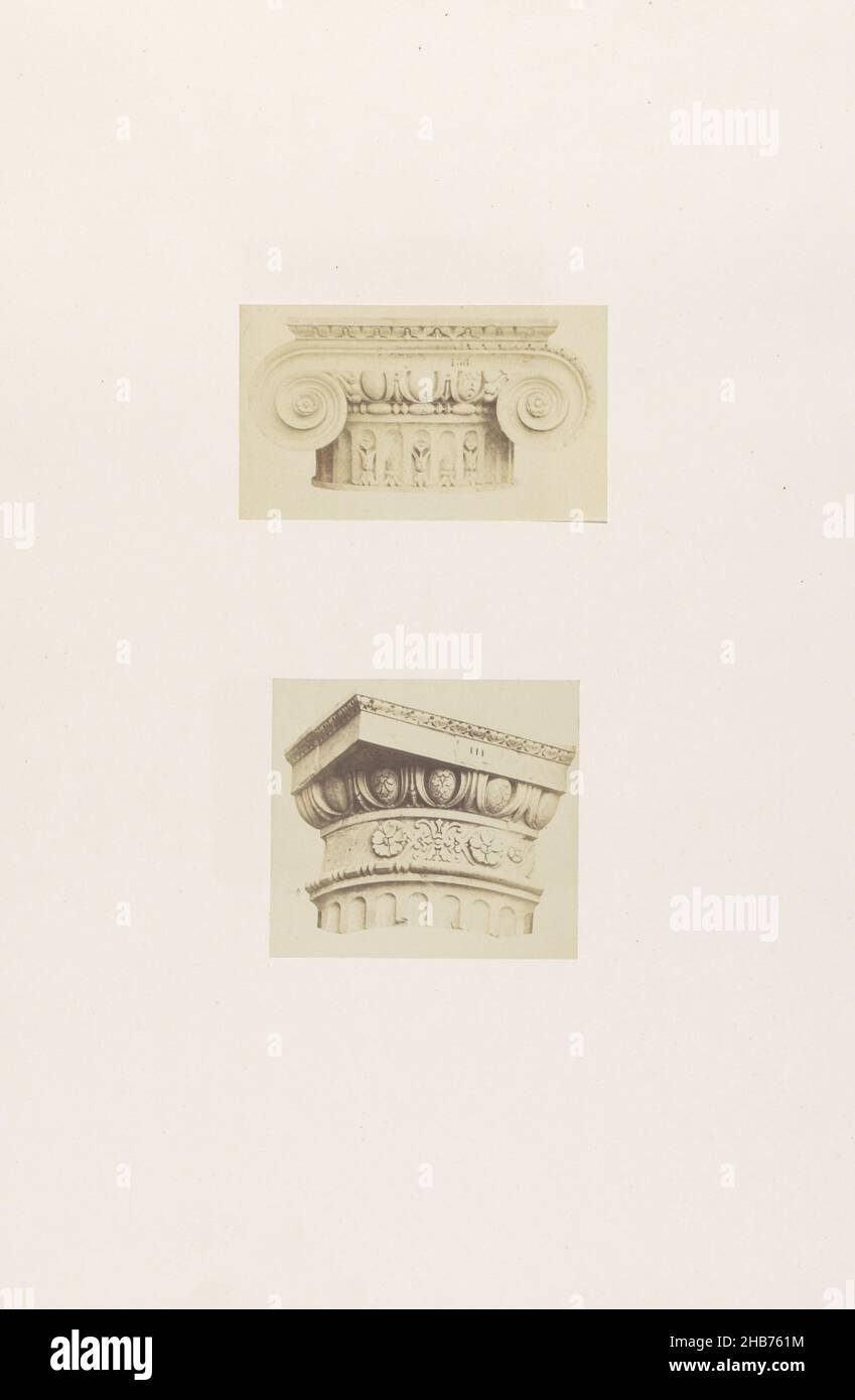 Chapel (right) and facade decoration of the Bibliothèque Impériale of the Palais du Louvre, Part ...