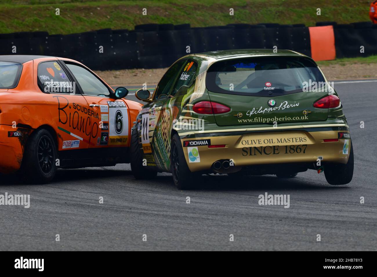 A minor incident at Druids, Andrew Fulcher, Alfa Romeo 147, 750MC HITEK ...