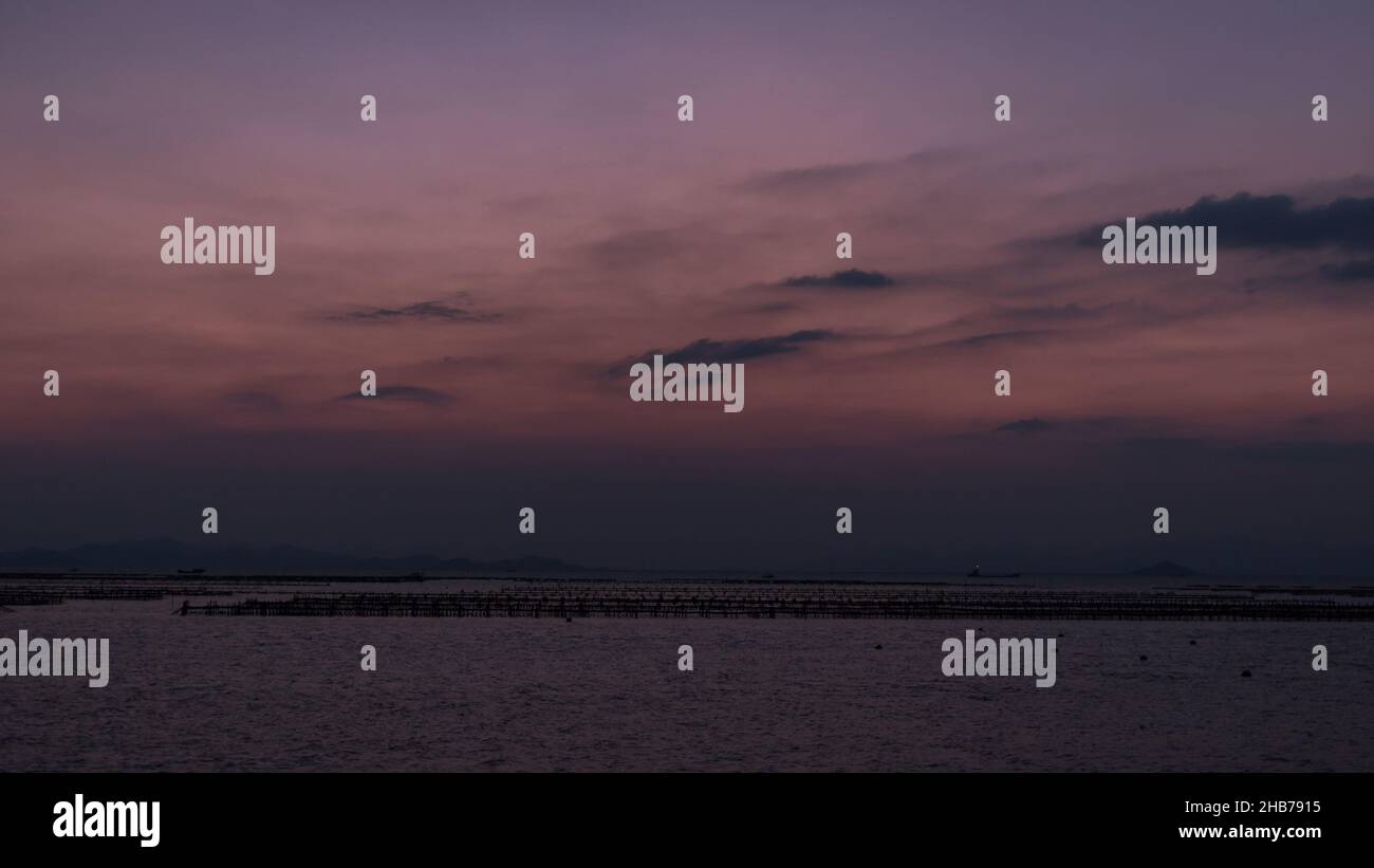 Beautiful pink sky during sunset, artsy aesthetic Stock Photo - Alamy