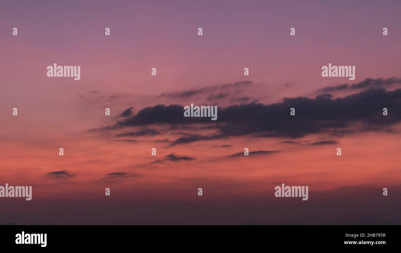 Beautiful pink sky during sunset, artsy aesthetic Stock Photo - Alamy
