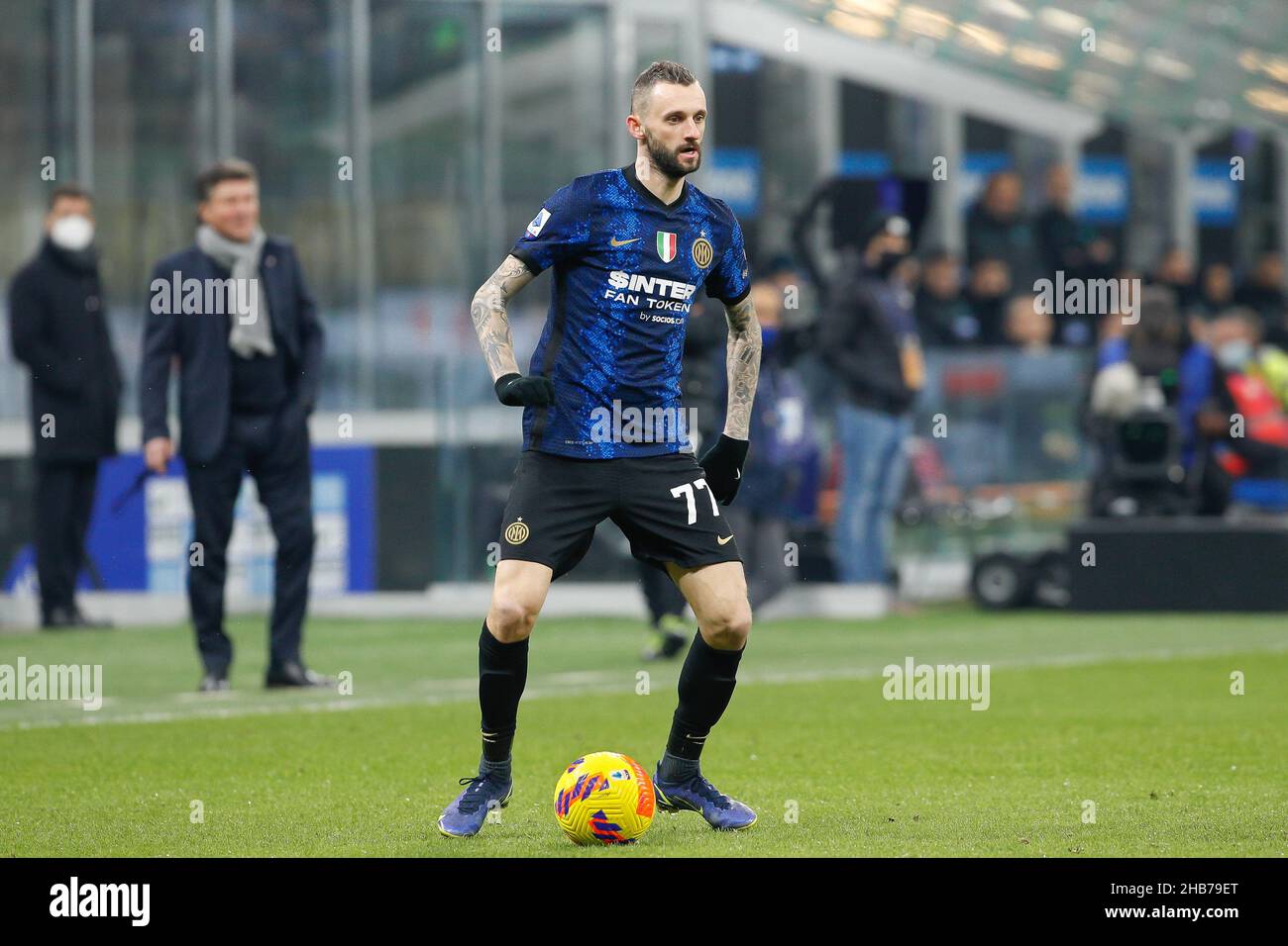 Milan, Italy. 12th Dec, 2021. Italy, Milan, dec 12 2021: Marcelo ...