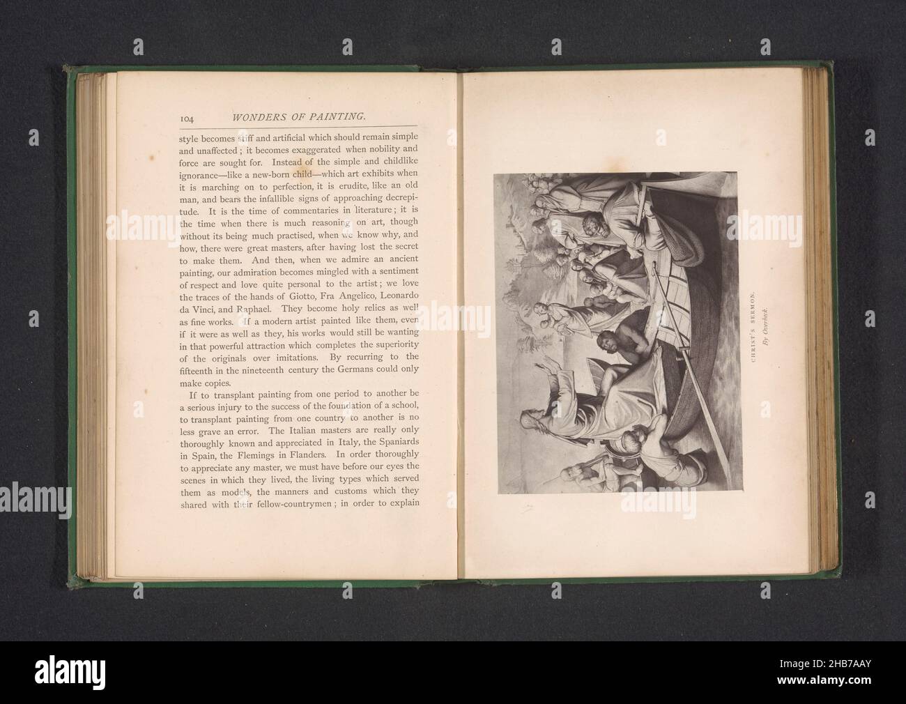 Photoreproduction of a print of Christ in a boat, possibly by Johann ...