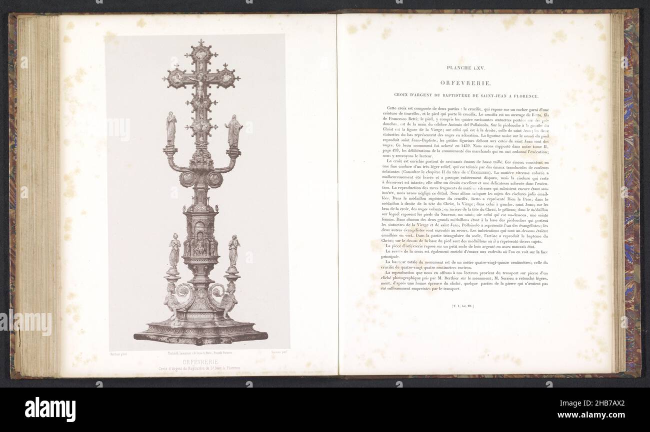 Silver cross in the Baptistry of Florence, Croix d'argent du Baptistère ...