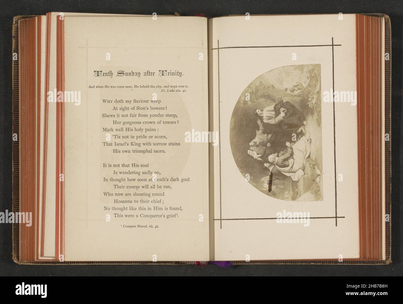 Photoreproduction of a print, depicting Christ with his disciples ...