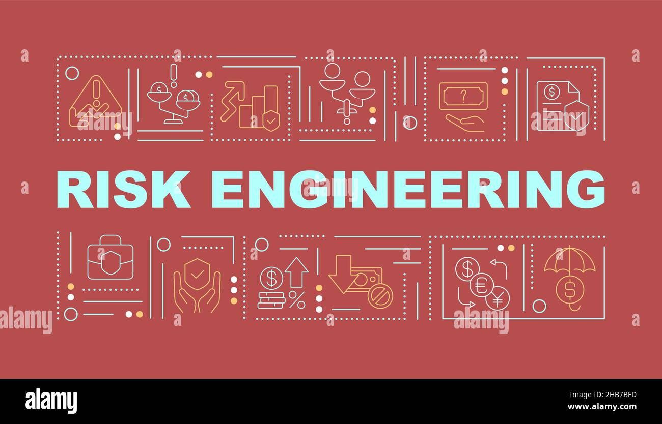 Risk engineering word concepts red banner Stock Vector Image & Art - Alamy