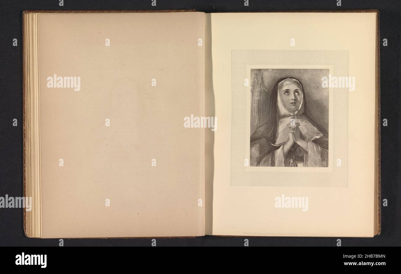 Photoreproduction of a print after a painting of a nun by William ...