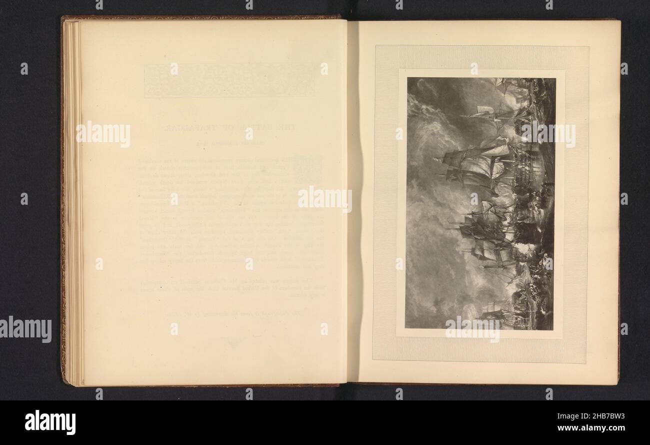 Photoreproduction of a print after a painting of the Battle of ...