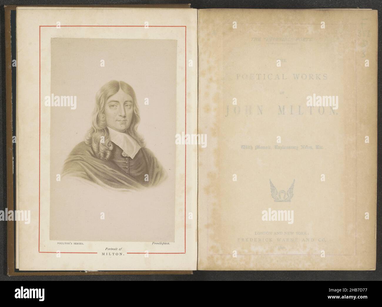 John milton portrait hi-res stock photography and images - Alamy