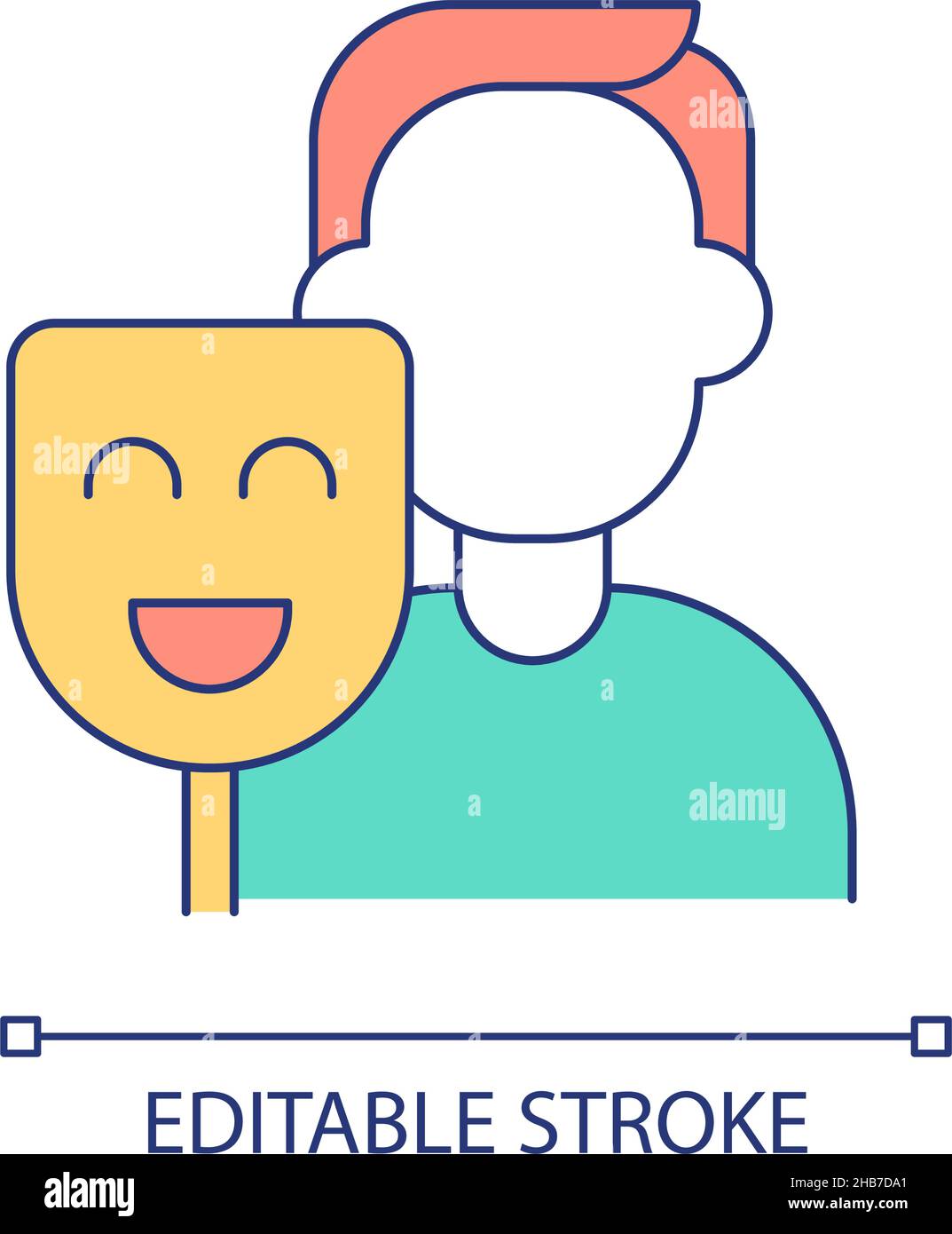 Behind mask Cut Out Stock Images & Pictures - Alamy