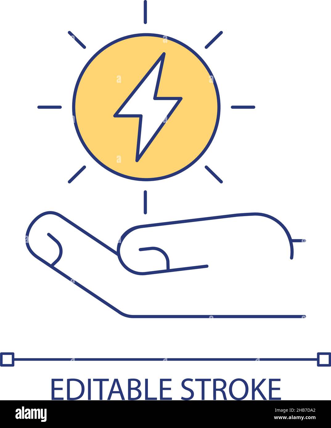 Personal energy source RGB color icon Stock Vector Image & Art - Alamy