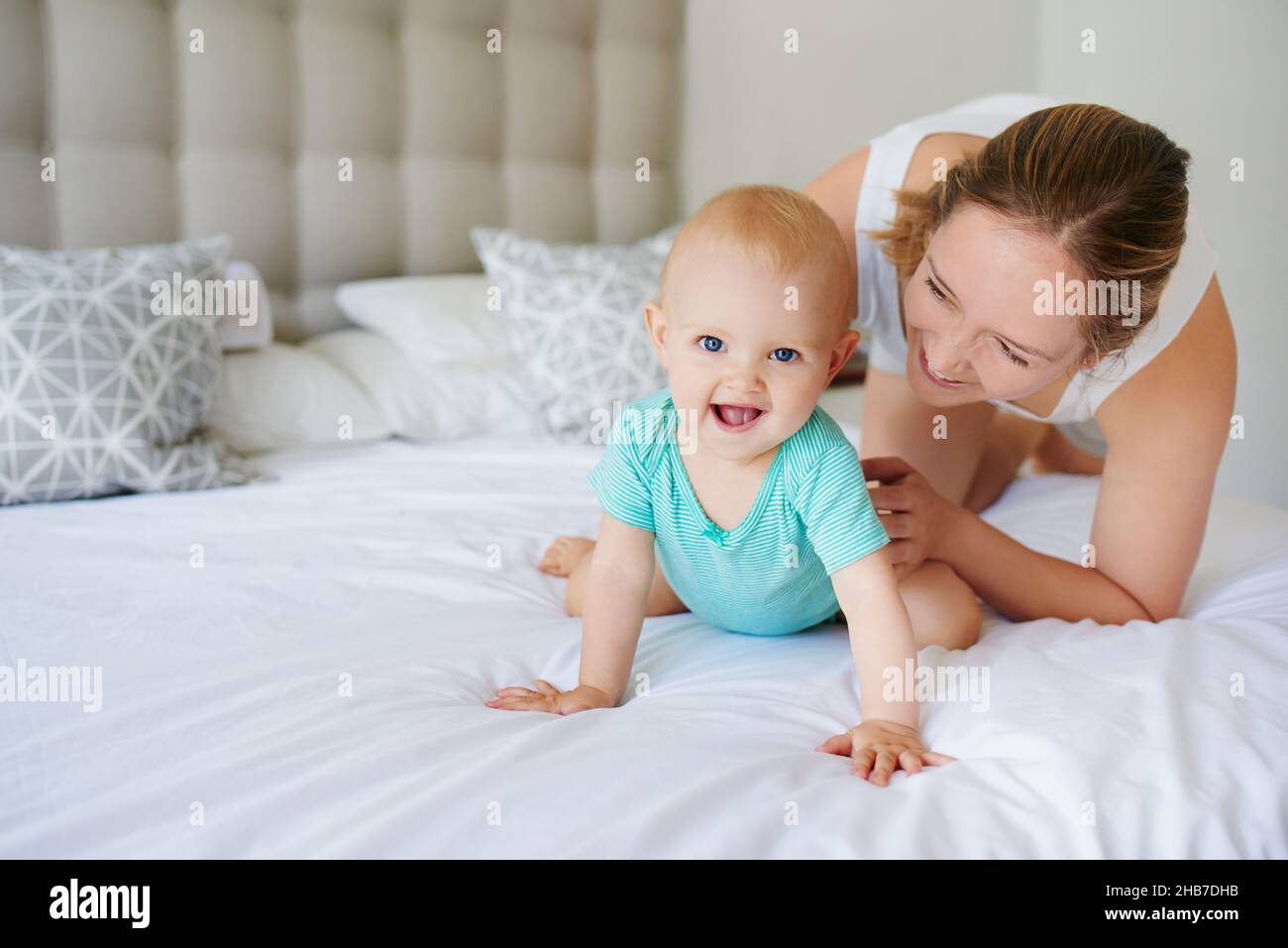 When I'm happy, mommy's happy Stock Photo - Alamy