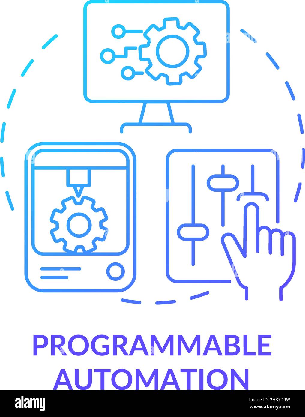 Programmable machinery Stock Vector Images - Alamy