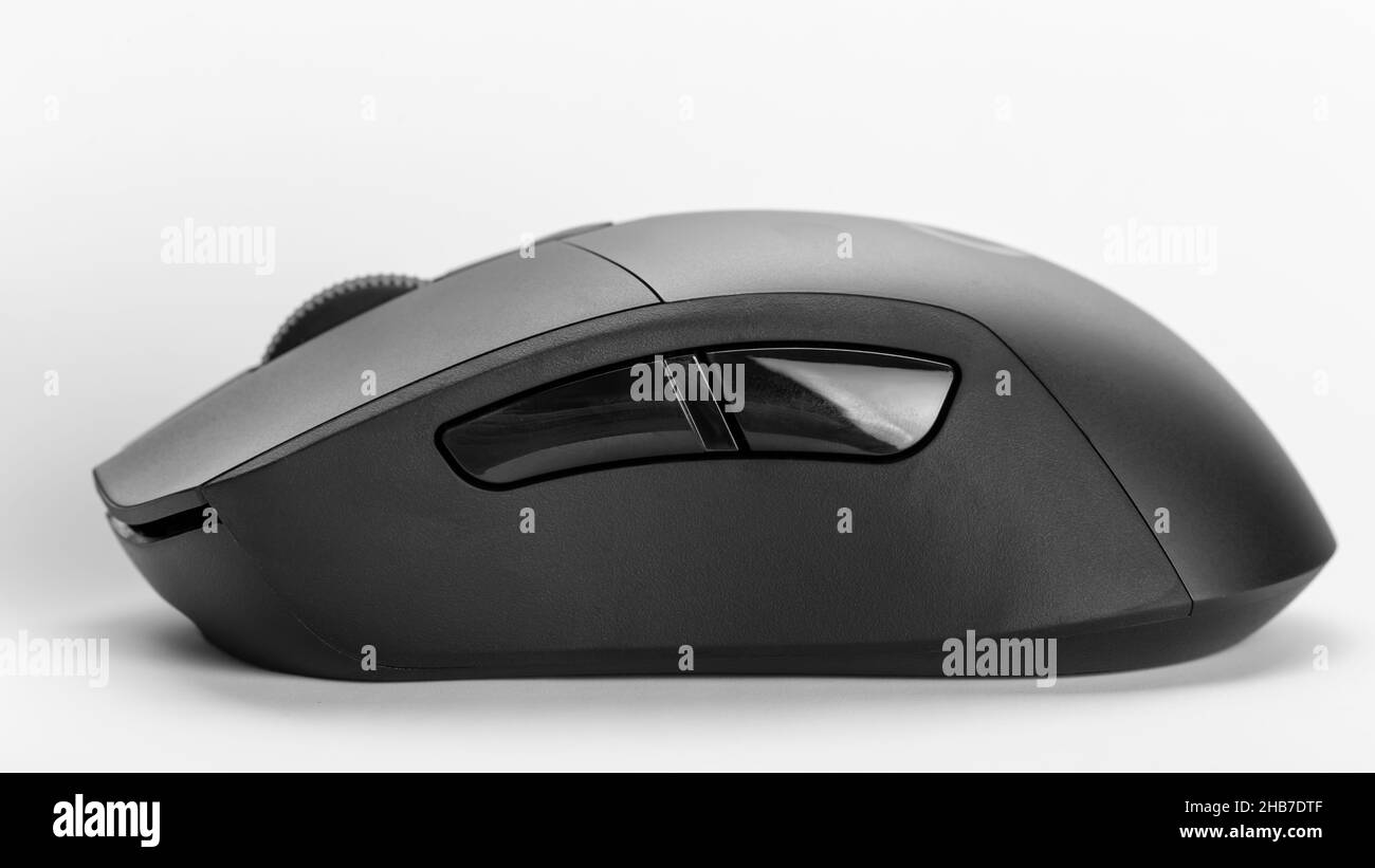 Wireless computer mouse on a white background. Computer peripherals ...