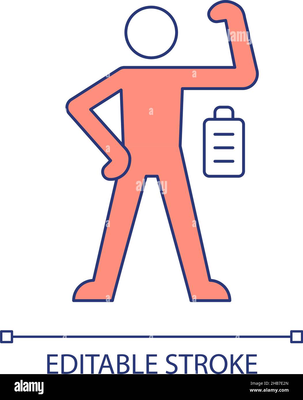 Strong and healthy body energy RGB color icon Stock Vector Image & Art ...