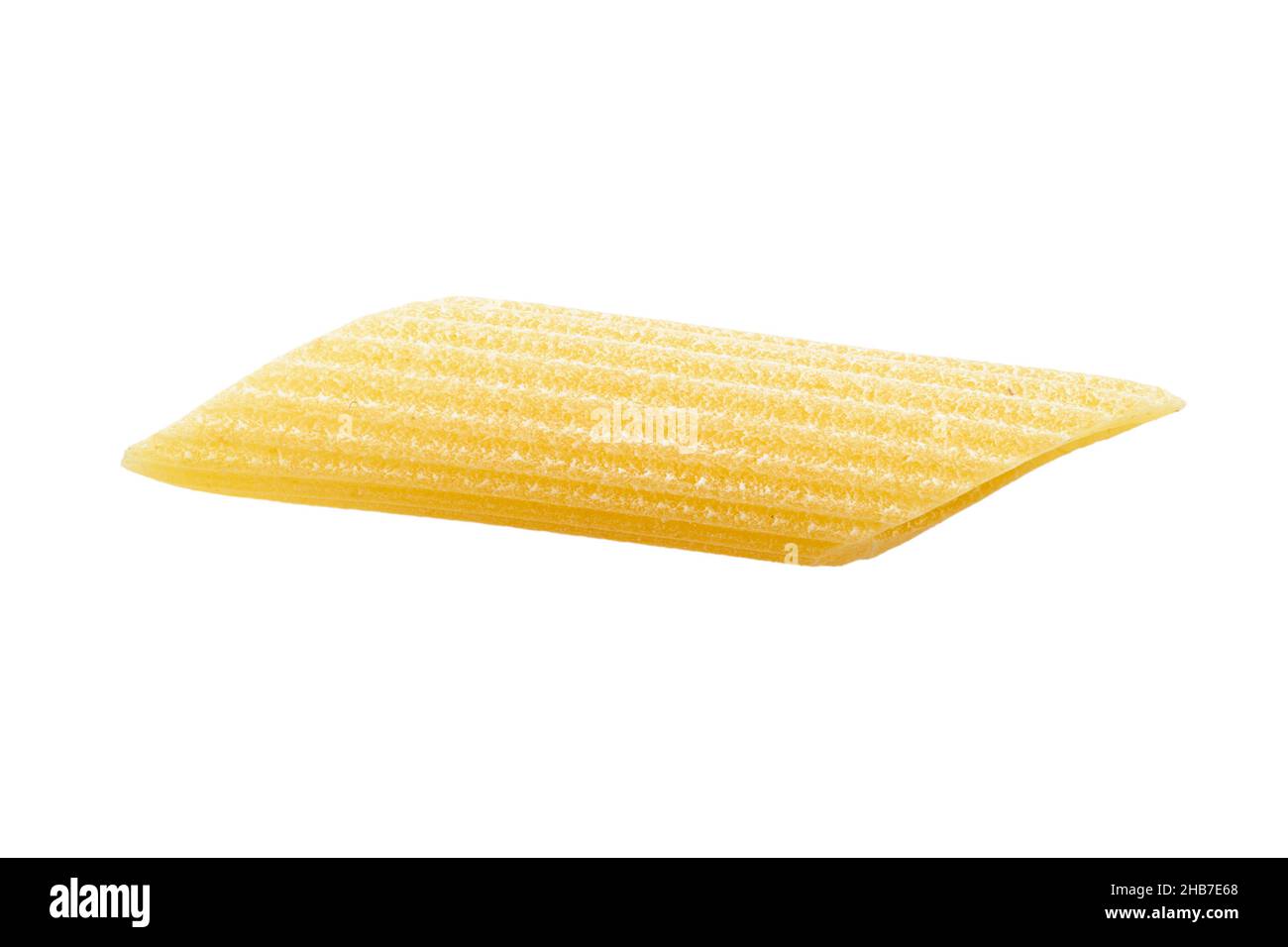 Pennette rigate isolated on white background raw paste. File contains ...