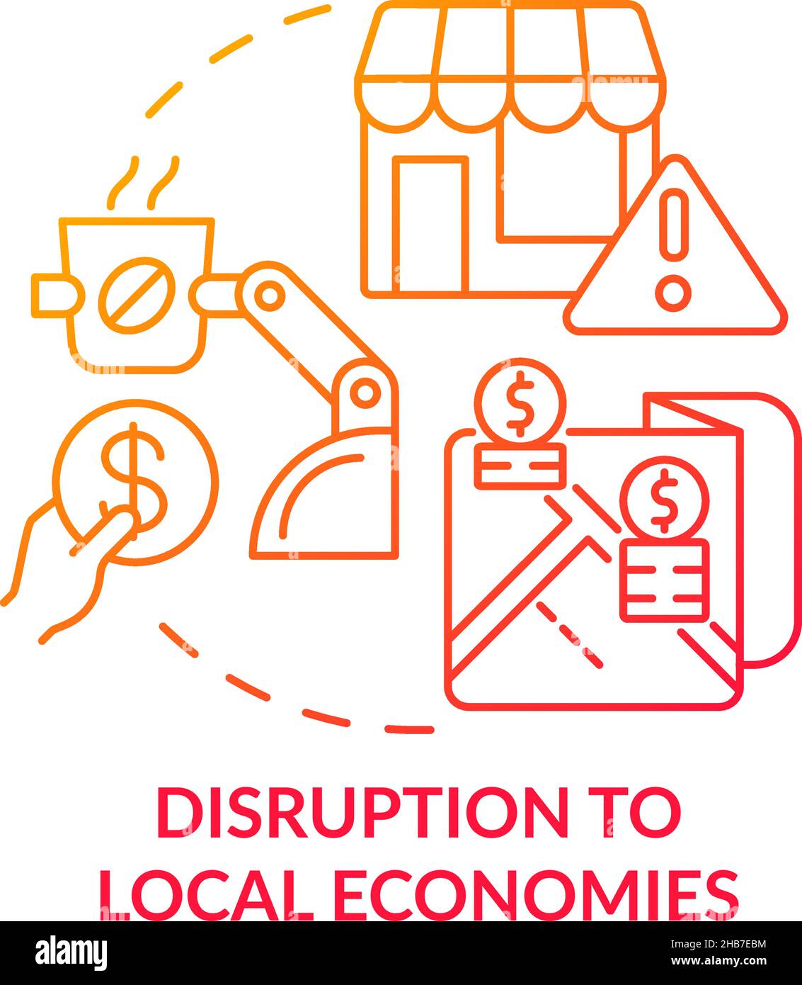 Impact local Stock Vector Images - Alamy