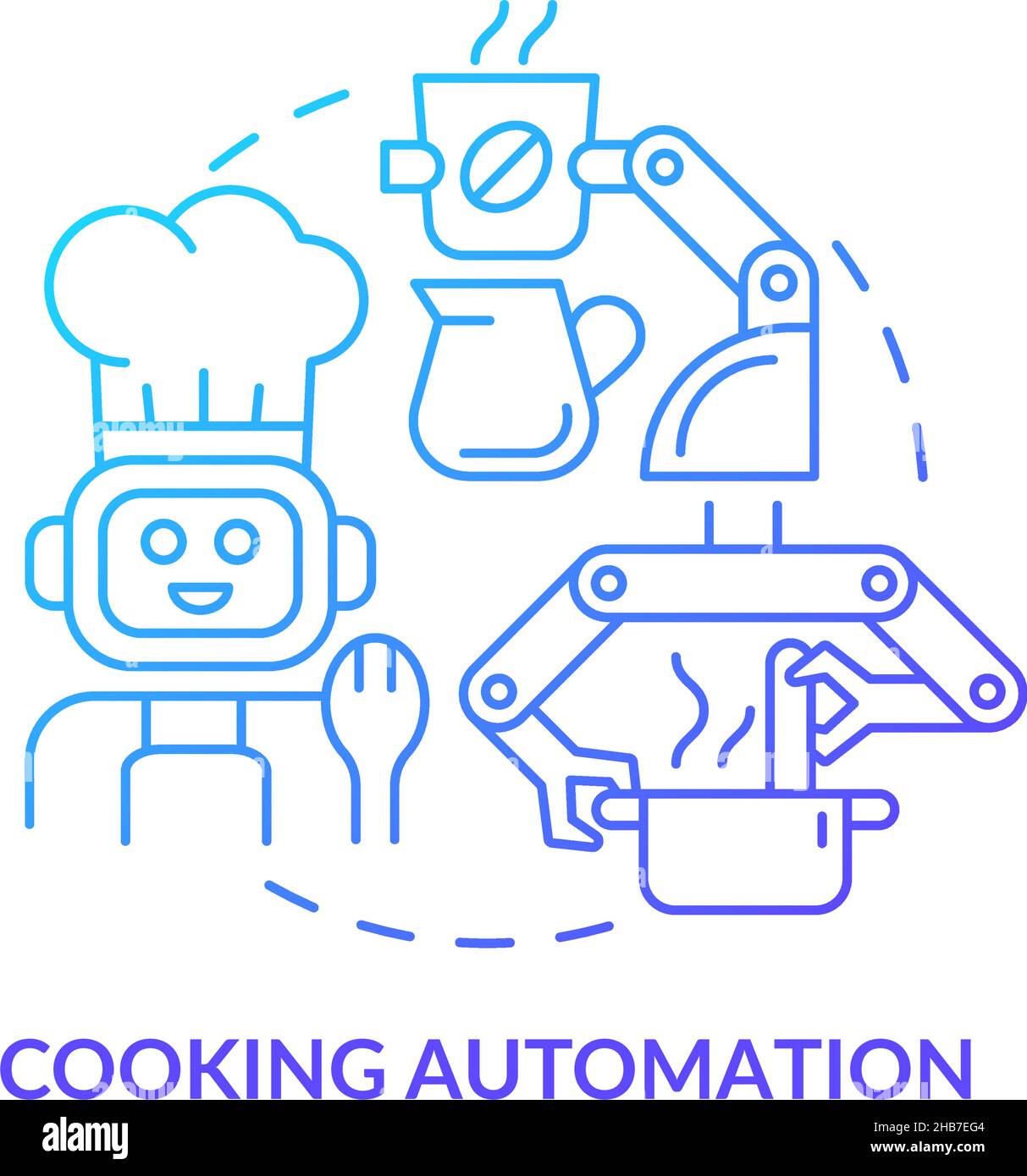 Automatic cooking program Stock Vector Images - Alamy