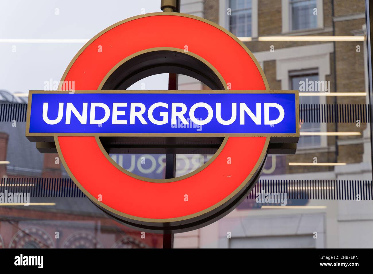 Underground logo signage Stock Photo - Alamy