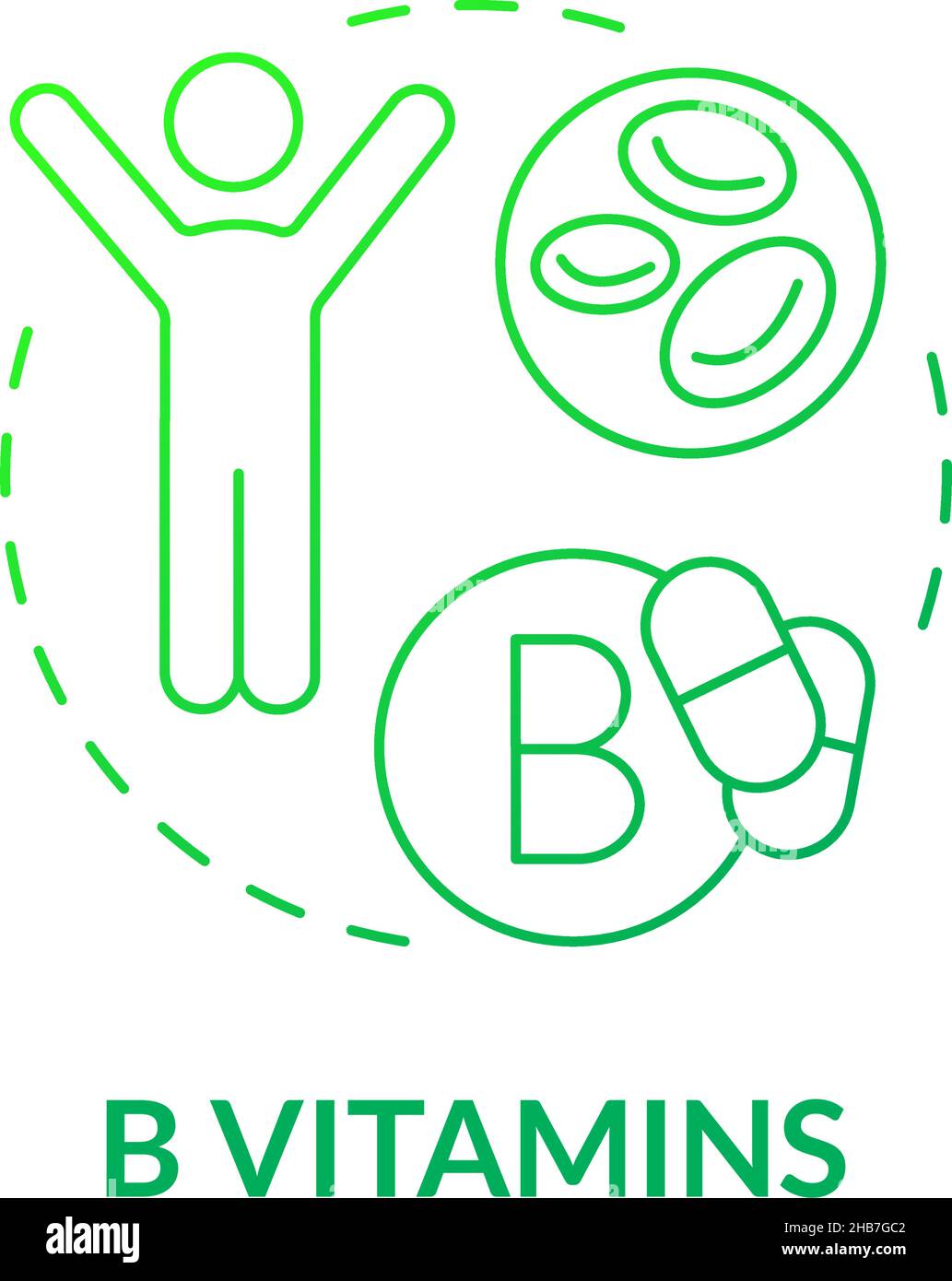 Vitamin b complex symbol Cut Out Stock Images & Pictures - Alamy
