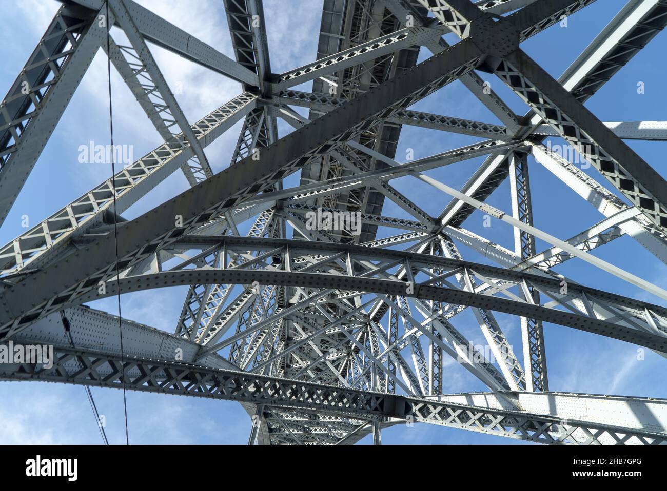 Low angle shot of the structure of a bridge Stock Photo - Alamy