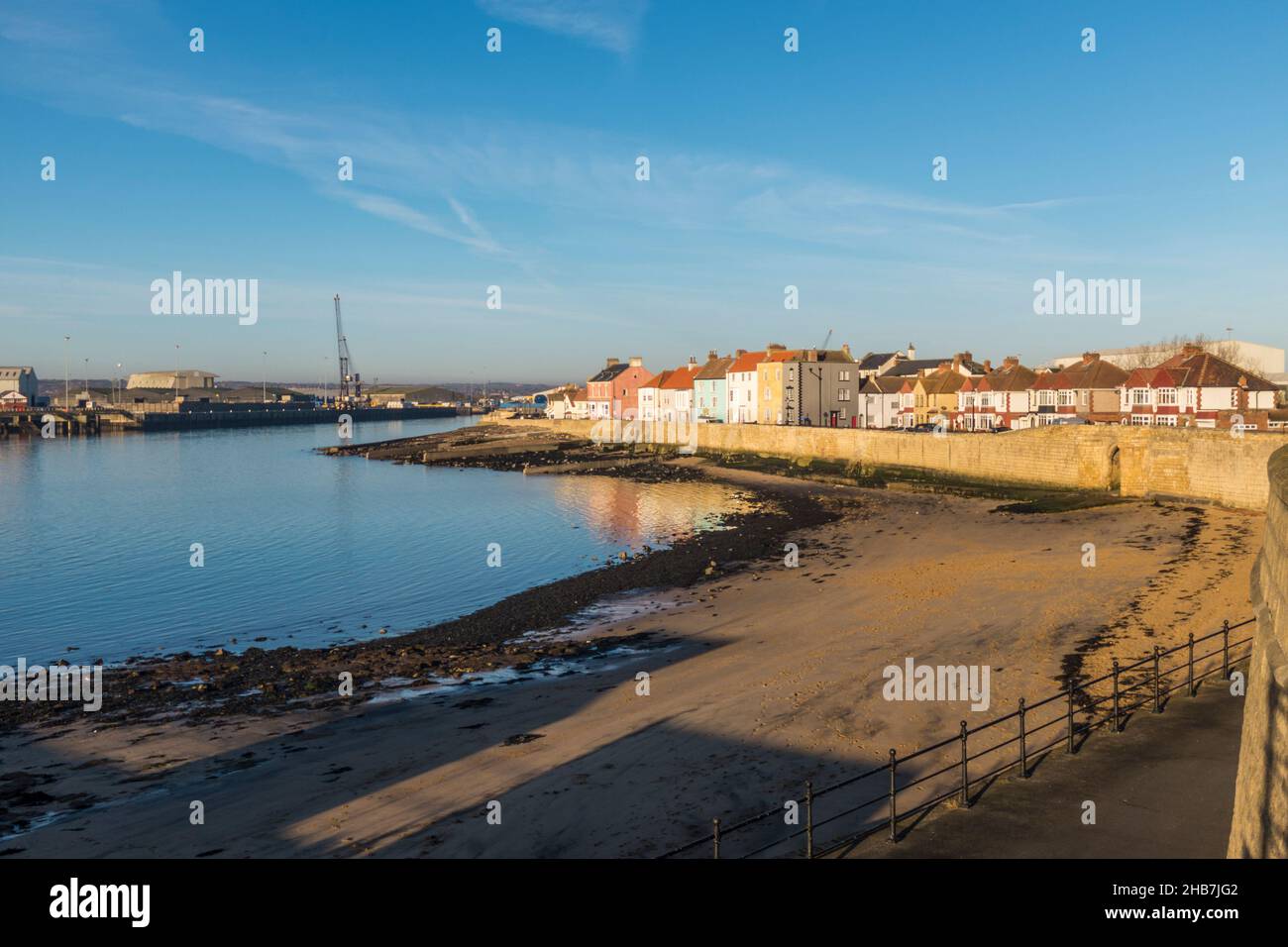The seafront and Georgian terraced houses at the Headland in Old ...