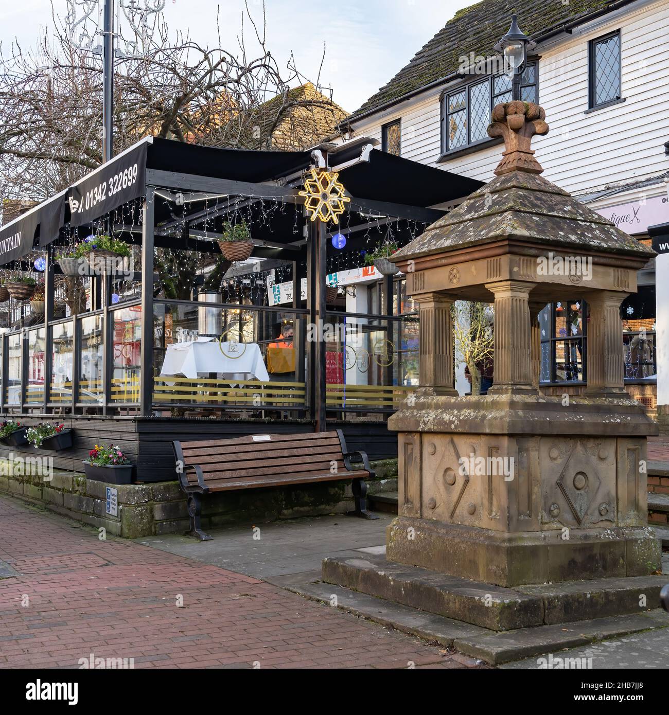 EAST GRINSTEAD, WEST SUSSEX, UK - DECEMBER 9: View of the drinking ...