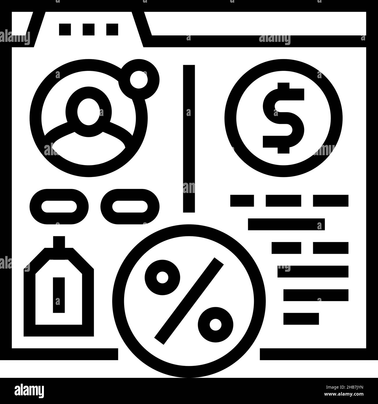 lending finance line icon vector illustration Stock Vector Image & Art ...