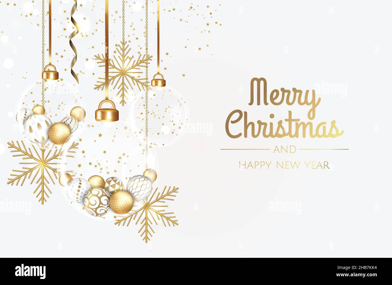 Christmas balls. Happy New Year and Merry Christmas. Background with ...