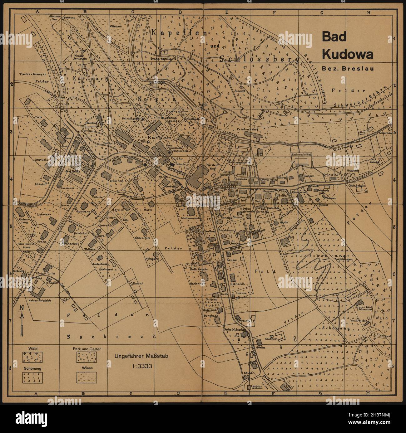 Kudowa-Zdrój Map, Kudowa-Zdrój Plan, Old Kudowa-Zdroj Map, Kudowa-Zdroj ...
