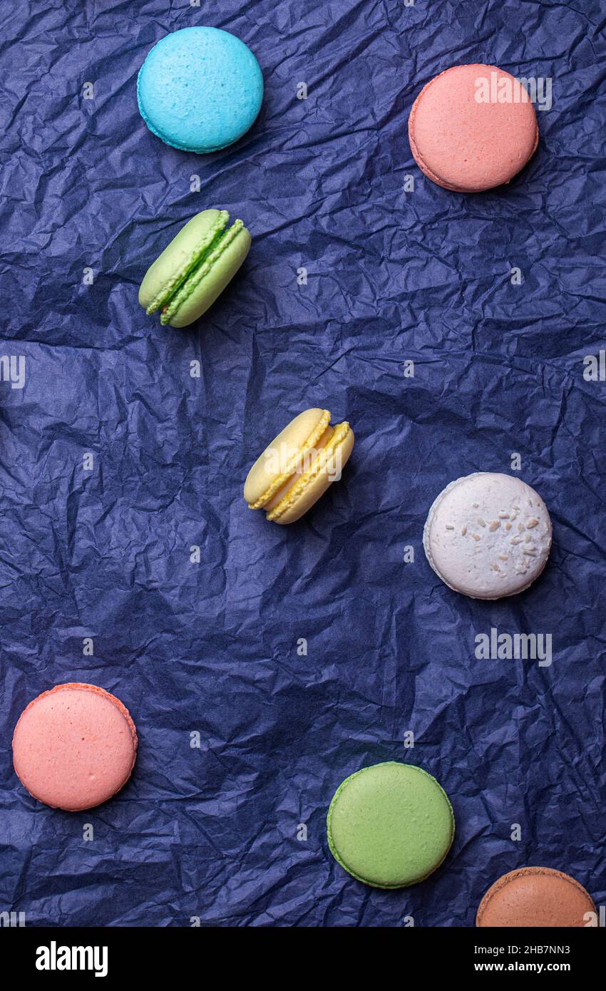 Sweet colored macaroon for a nice gift to Valentines Day Stock Photo ...