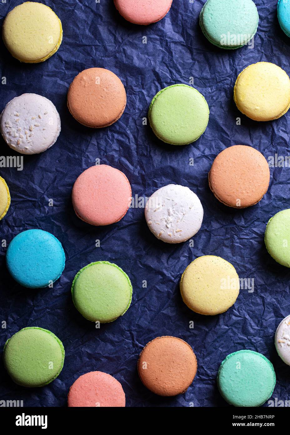 Sweet colored macaroon for a nice gift to Valentines Day Stock Photo ...