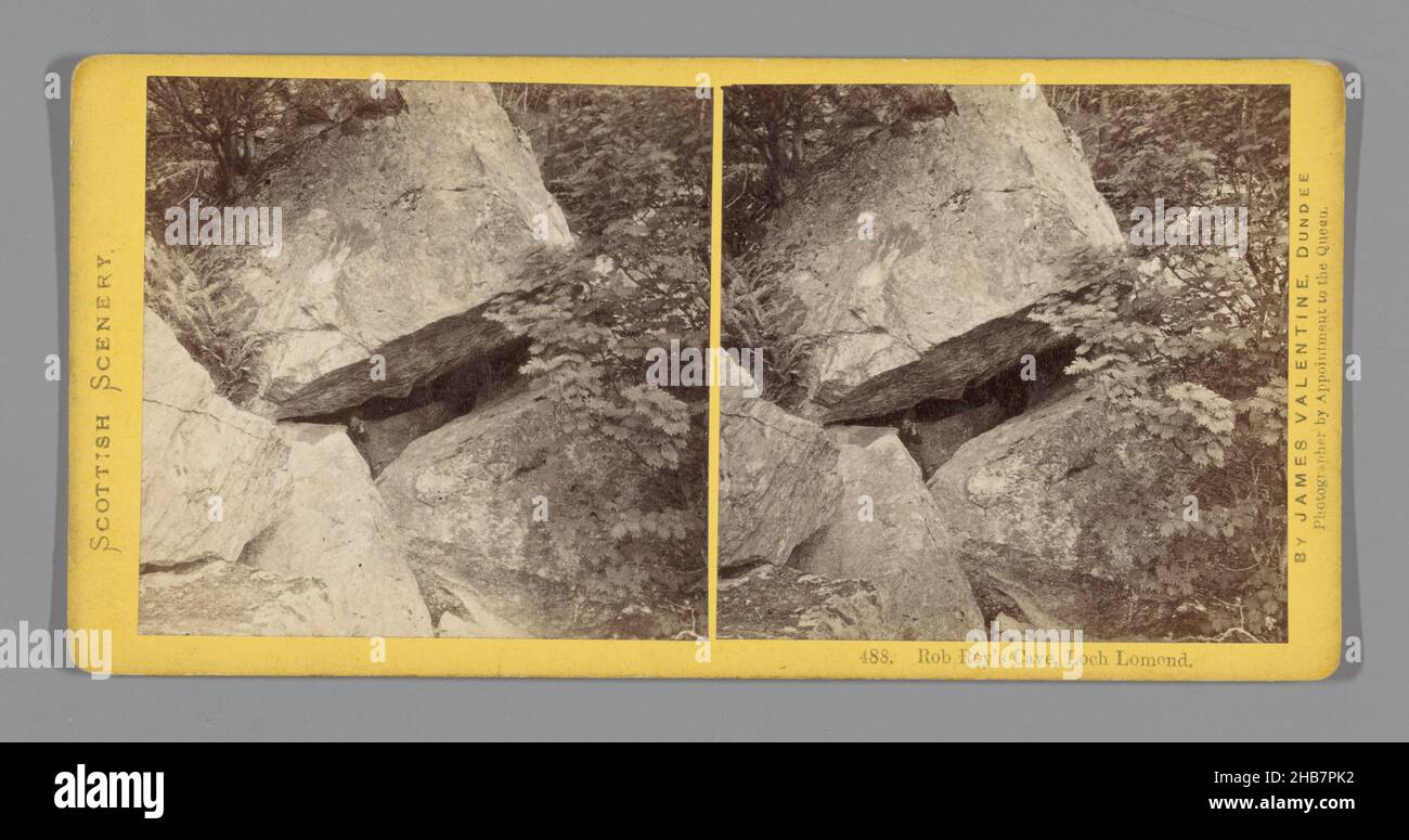 Rob Roy's Cave near Loch Lomond, Rob Roy's Cave, Loch Lomond (title on ...